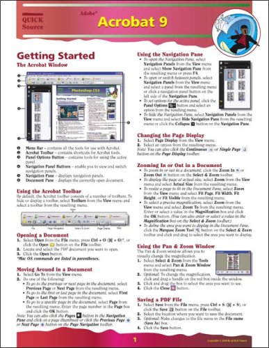 Amazon.com: Adobe Acrobat 9 Quick Source Reference Guide: 9781932104899 ...