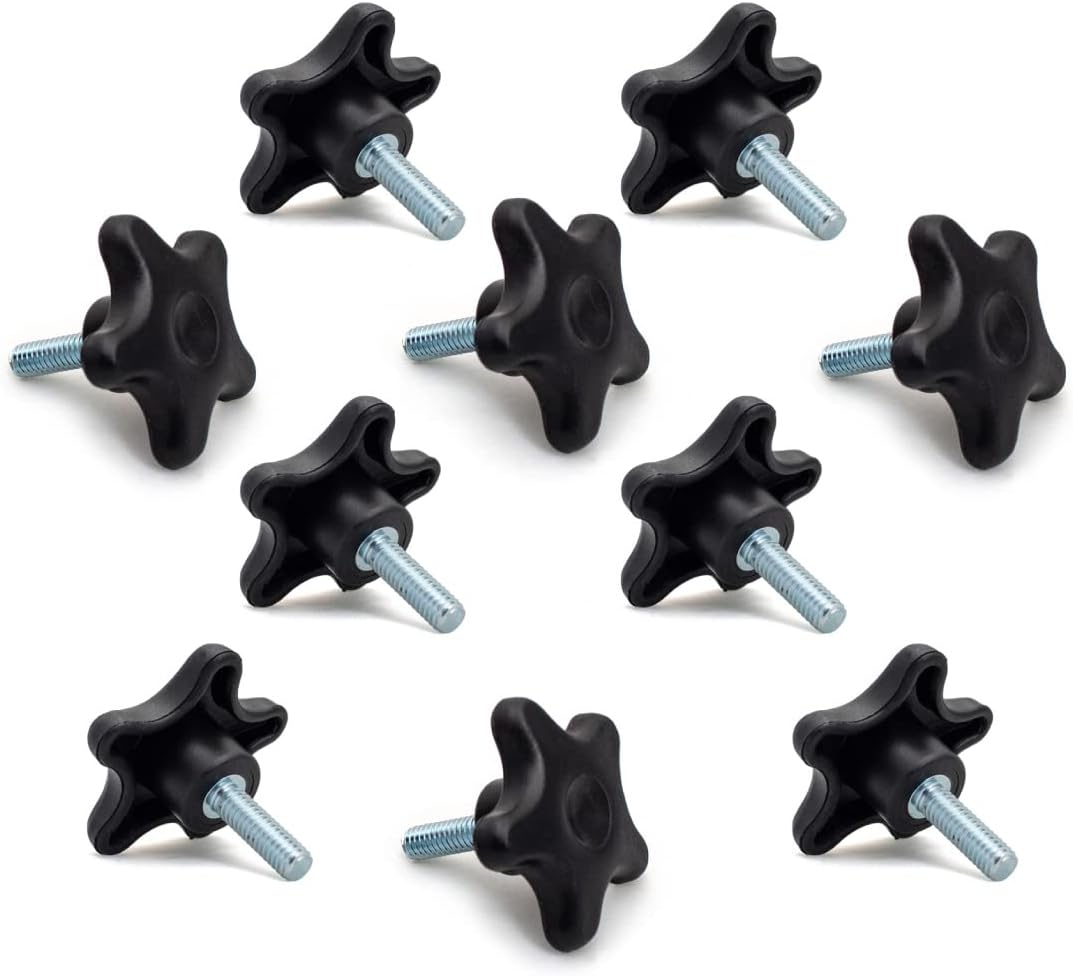 Amazon.com: POWERTEC QNB3009-P2 4-Point Stud Knobs, 5/16"-18 Threaded ...