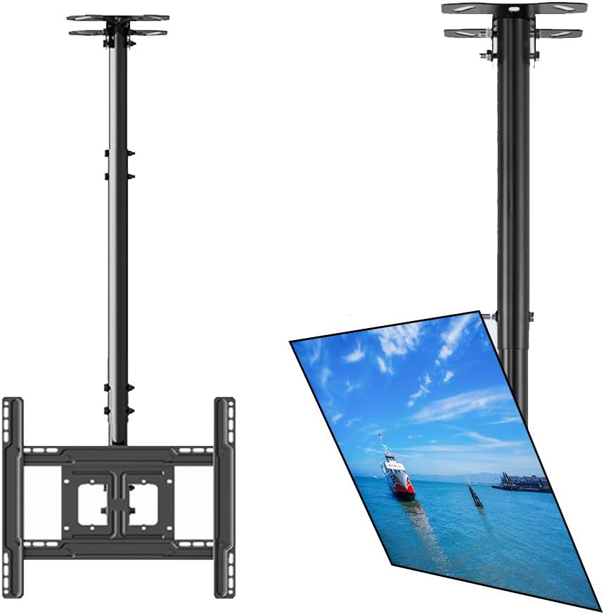 Amazon.com: Pyle Adjustable Height TV Ceiling Mount - Swivel and ...