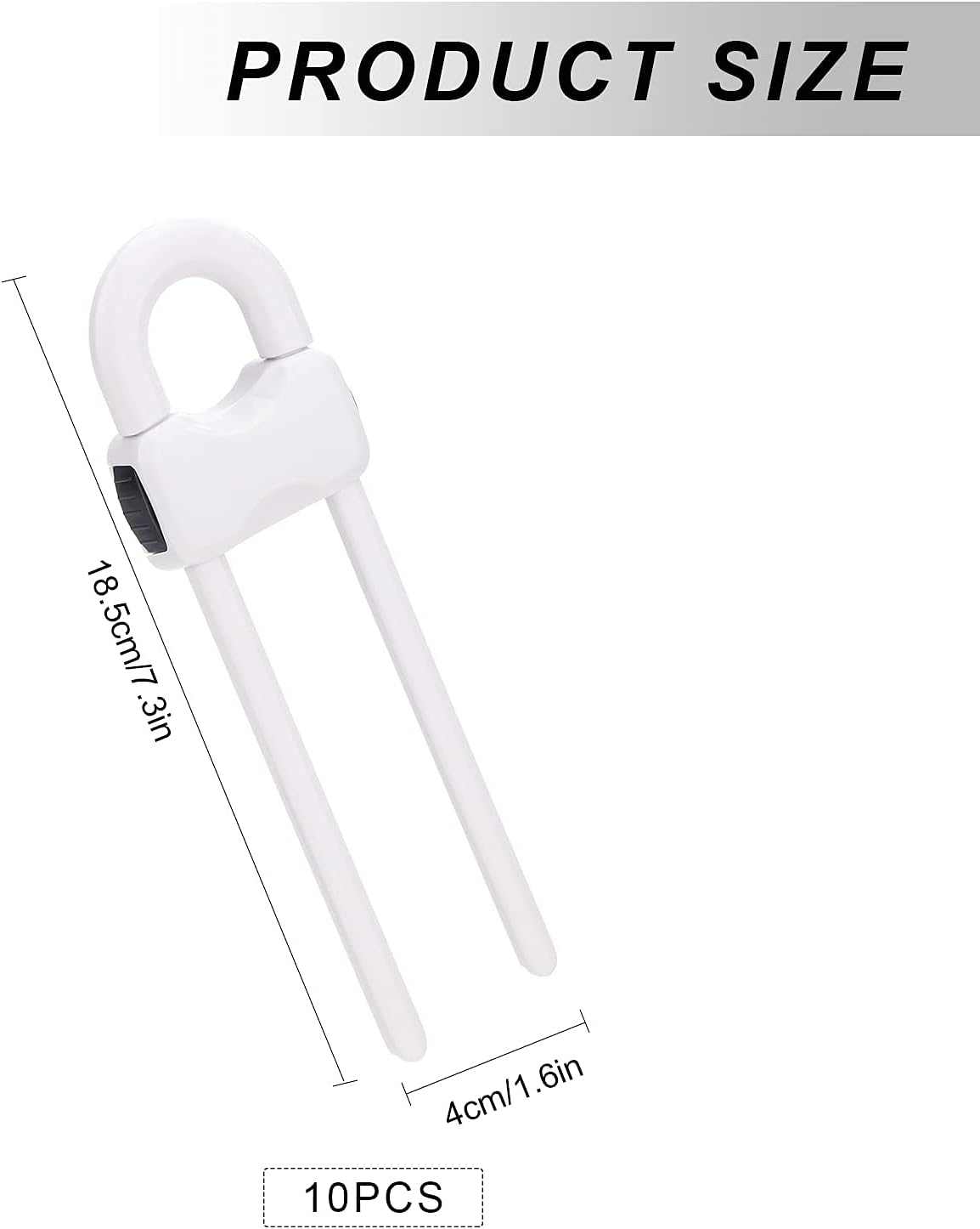 Gukasxi 10 Pieces Sliding Cabinet Locks,U Shaped Baby Safety Locks ...