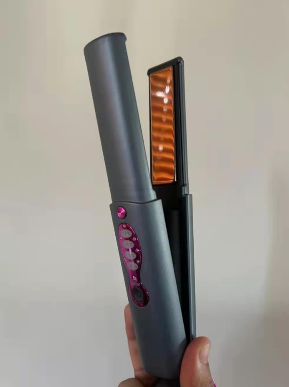 FIRE BULL Cordless Hair Straighteners Curler 2 in 1,Mini Portable ...