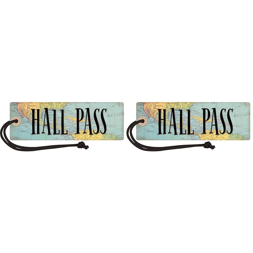 Amazon.com: Teacher Created Resources Travel The Map Magnetic Hall Pass ...