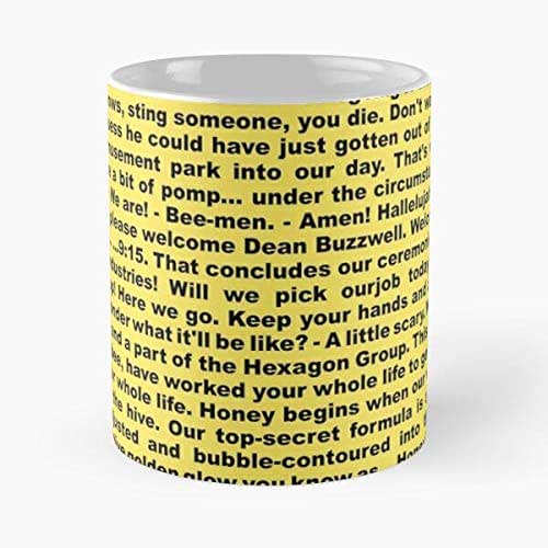 Bee Movie Script Classic Mug - The Funny Coffee Mugs For Halloween ...