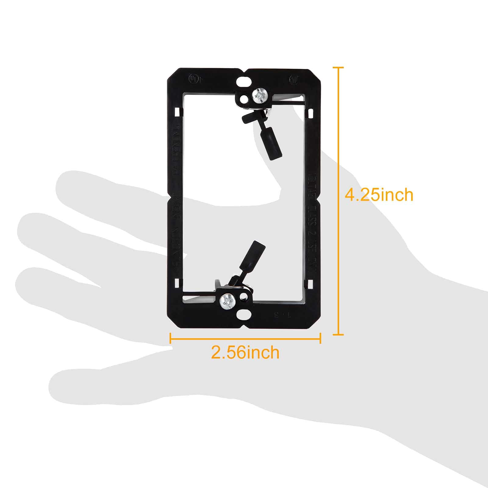 Snapklik.com : 20 Pack Single Gang Low Voltage Mounting Bracket, Flush ...