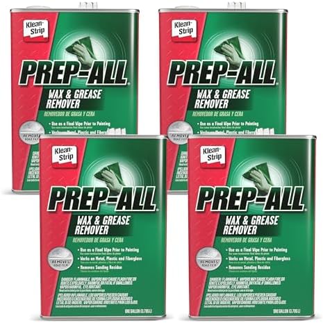 Amazon.com: Klean-Strip Prep-All Wax and Grease Remover 4-Pack, Multi ...