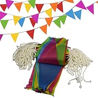 150Pcs Pennant Banner Flags,Simuer 262 Ft Triangle Flag Banner String ...