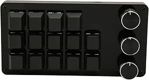 Wisoqu 14 Keys, 3 Knobs, Programmable Blue Switch, Hot Swappable ...