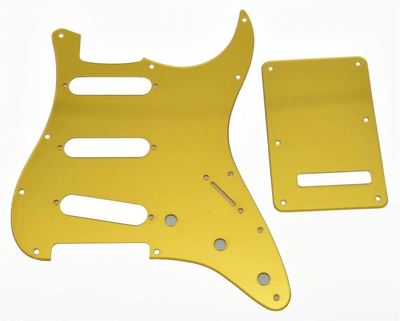 Amazon.com: Dopro 11 Hole Strat SSS Pickguard ST Back Plate Trem Cover ...