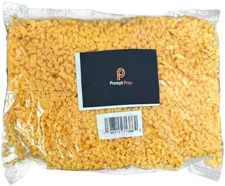 Amazon.com: Prompt Prep High Temperature Diced Yellow Cheddar Cheese, 5 ...
