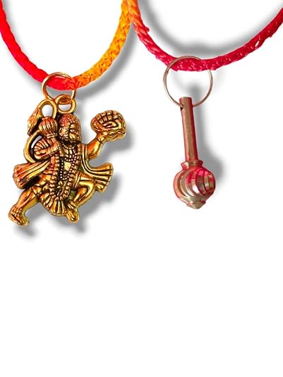 Hindu Lord Bajrangbali Hanuman ji Locket With Gada : Amazon.in: Health ...