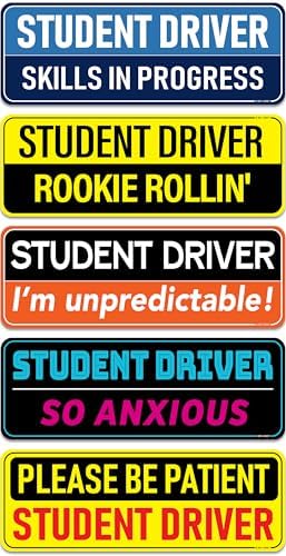Amazon.com: Sukh 3 Pcs student driver Car Magnet - New driver magnet ...