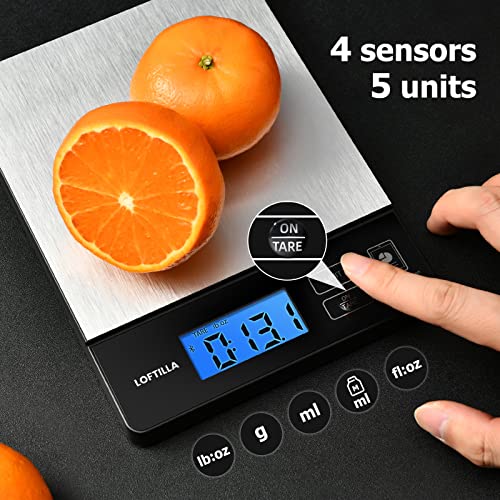 Buy Loftilla Digital Food Scale for Weight Loss, Smart Kitchen Scale ...