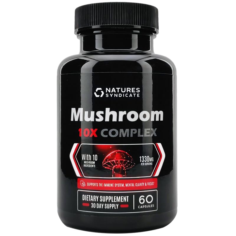 Amazon.com: Natures Syndicate Mushroom Complex Supplement - Natural ...