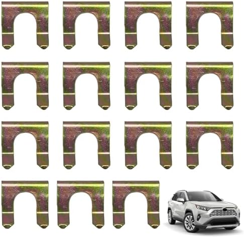 Amazon.com: ZOKYUYS 15PCS Metal Brake Line Clips, Auto U Shaped Brake ...