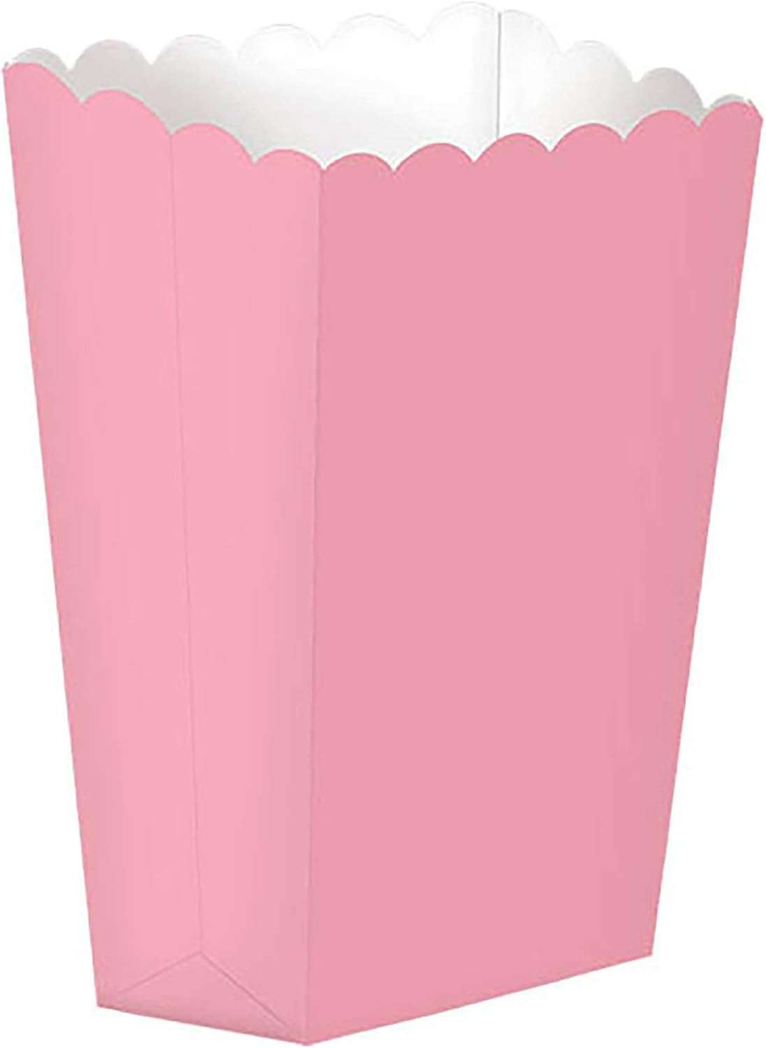 Amazon.com: Adorable New Pink Small Scalloped Popcorn Box - 5.25" x 3. ...