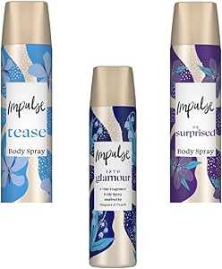 Impulse Body Spray Trio Pack - 3 sprays of 75ml each - Packed by Black ...