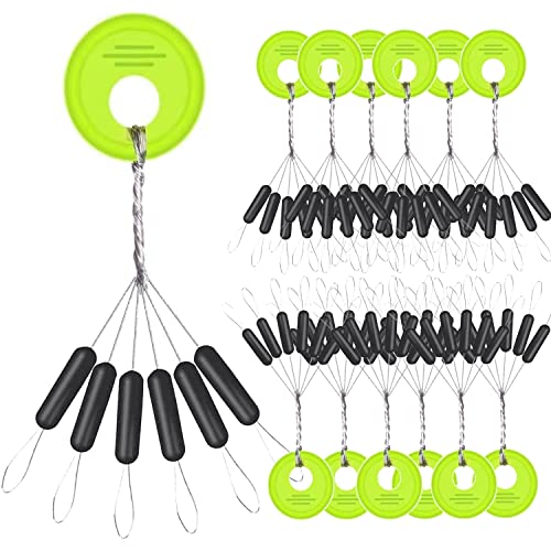 Snapklik.com : 300 Pieces Rubber Bobber Stops,6 In 1 Float Sinker ...