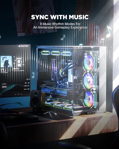 Snapklik.com : AsiaHorse COSMIQ-Black 120mm PC RGB Fans FDB Computer ...