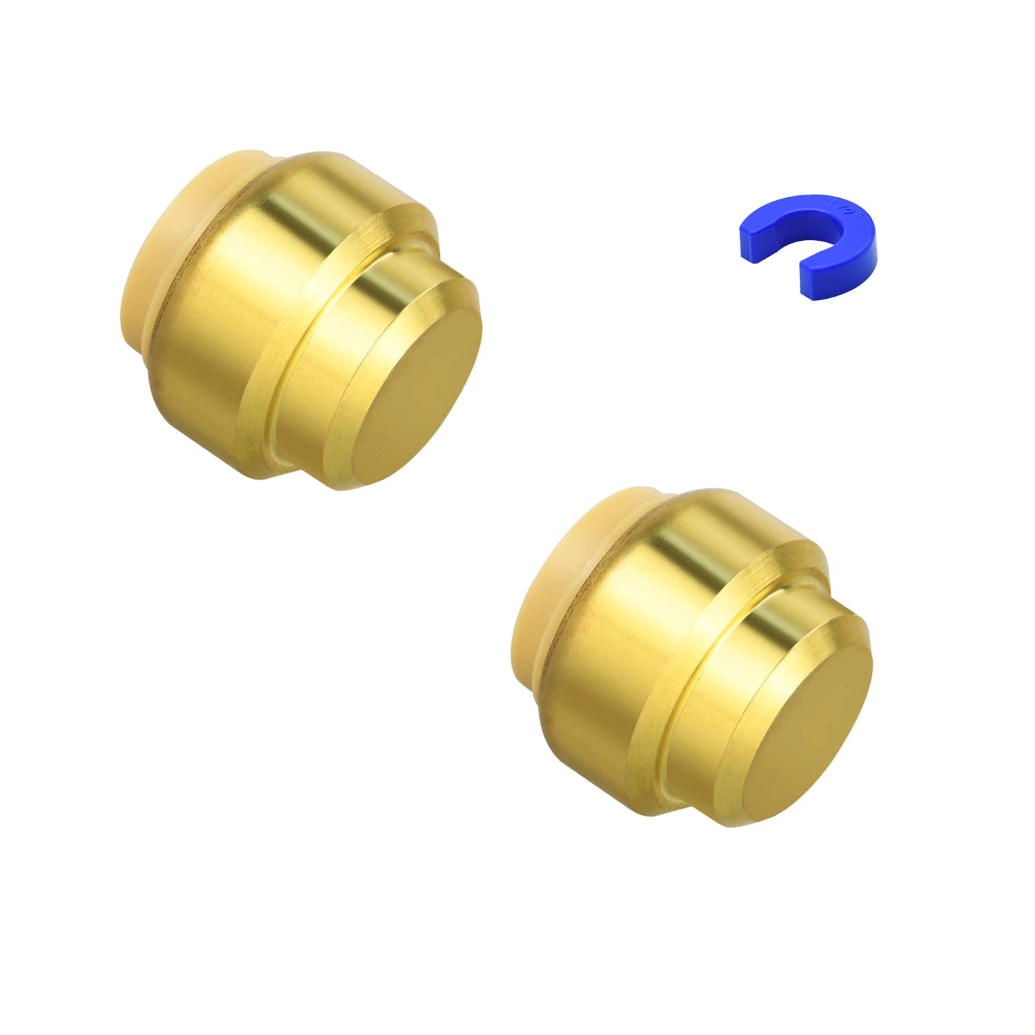 Snapklik.com : 2 Pack Push-to-Connect Plumbing Fittings, 1/2" Pushfit ...