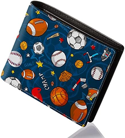 Amazon.com: Cool Wallet for Boys - Teen Boys Wallet Sport Ball Print ...