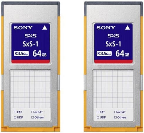 Sony SBS-64 G 1 B paquete doble Pack SxS-1 Express Card 64GB : Amazon ...