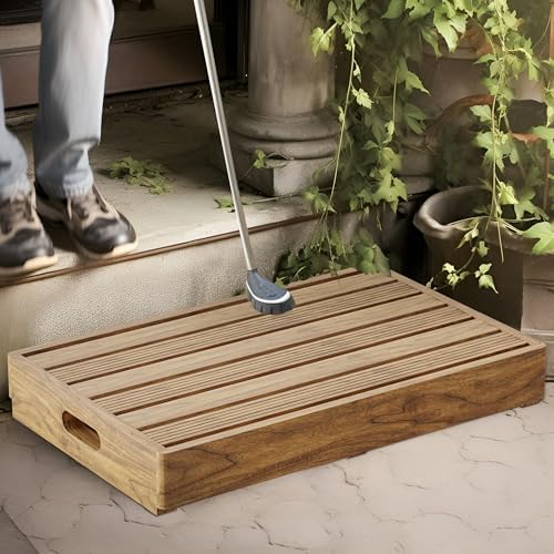 Amazon.com: unununu Wooden Platform 3.7" Height.One Step Stool Larger ...