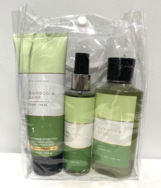 Amazon.com : Bath & Body Works Bamboo and Surf Men's Collection Trio ...