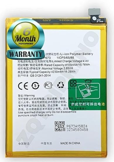 ZQTCIPRINO® Original BLP673 Battery for Realme 2,C1 A11K RMX1805 ...