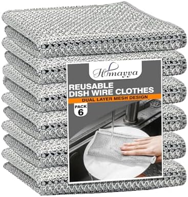 Himayya Reusable Stainless Steel Scrubber for Utensils – Heavy Duty Non ...