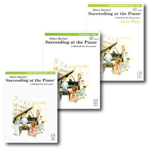 Succeeding at the Piano, Grade 1 with CD - Three Book Learning Set ...