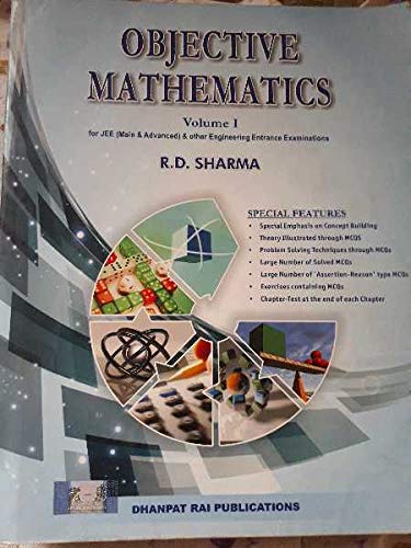 Objective mathematics volume 1 RD SHARMA : RD SHARMA, RD SHARMA: Amazon.in
