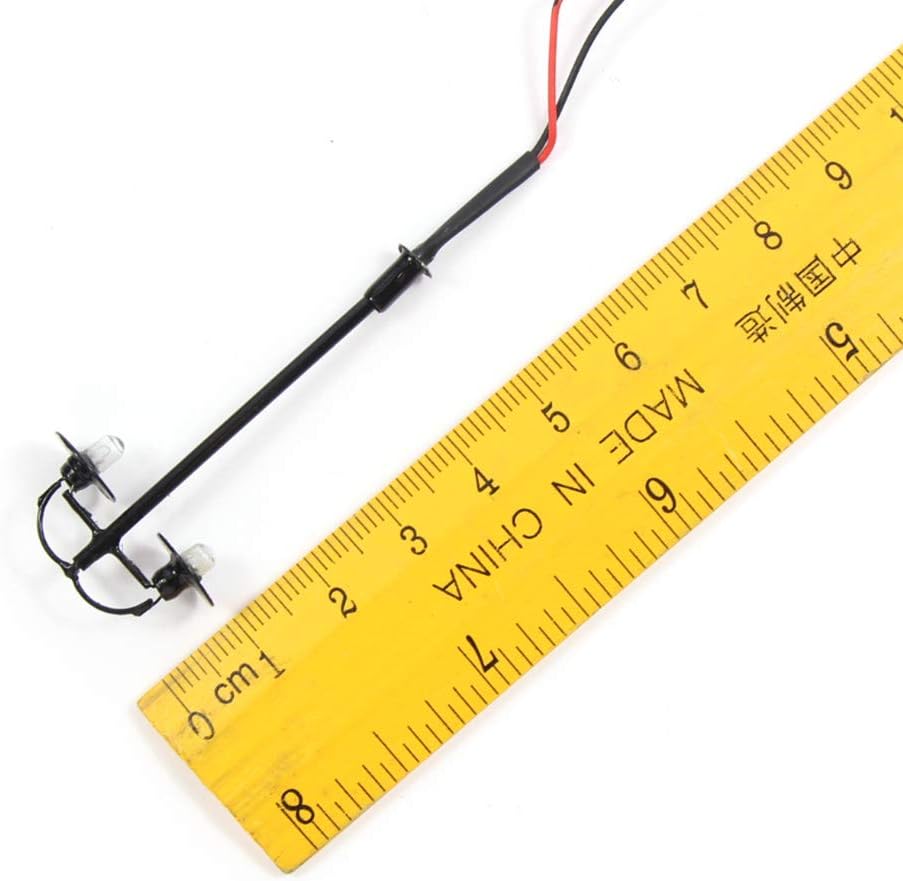 L333 10pcs Model Railway Lamppost lamp HO N 4.5cm 12V street lights ...
