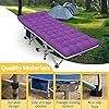 Amazon.com: GETOVIN 2 Pack Camping Cot with Comfortable Mattress 2 ...