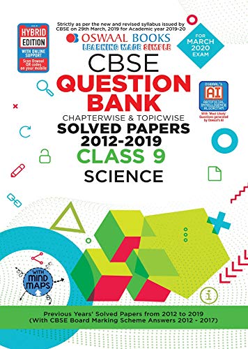 Oswaal CBSE Question Bank Class 9 Science Book Chapterwise & Topicwise ...