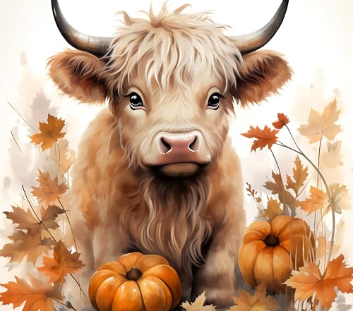 Amazon.com: Highland Cow Fabric Panel 8x8" Quilt Block for crafting and ...