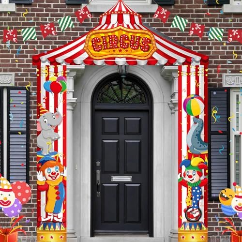 Amazon.com: Chunnin 42PCS Circus Carnival Party Awning Carnival Theme ...