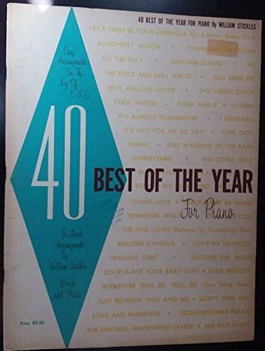 40 Best of the Year for Piano: William Stickles: Amazon.com: Books