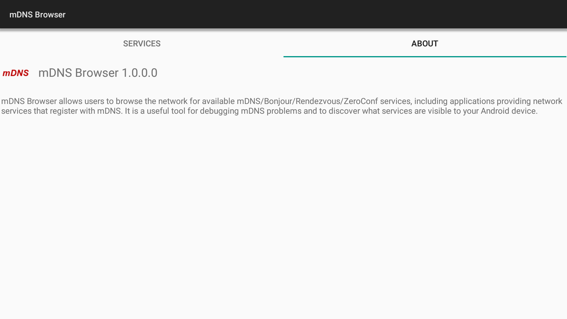 mDNS Browser - Explore mDNS Services - App on Amazon Appstore