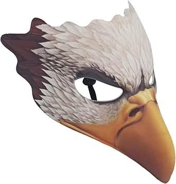 Glixoft Realistic Eagle Mask Animal Face Mask Cosplay Costume ...