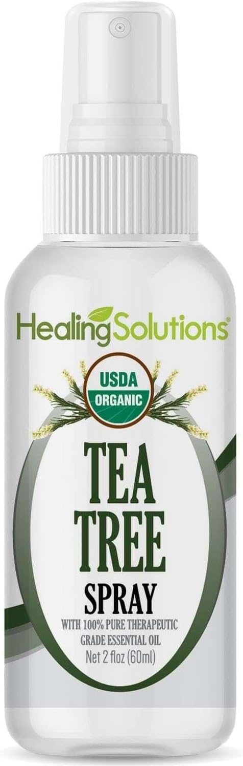 Amazon.com: Healing Solutions Organic Tea Tree Spray - Water-Infused ...