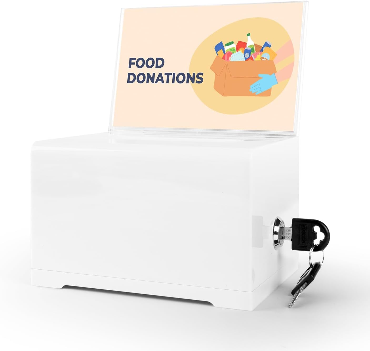 SHUMEI Donation Ballot Box with Lock - Secure Suggestion Box Perfect ...