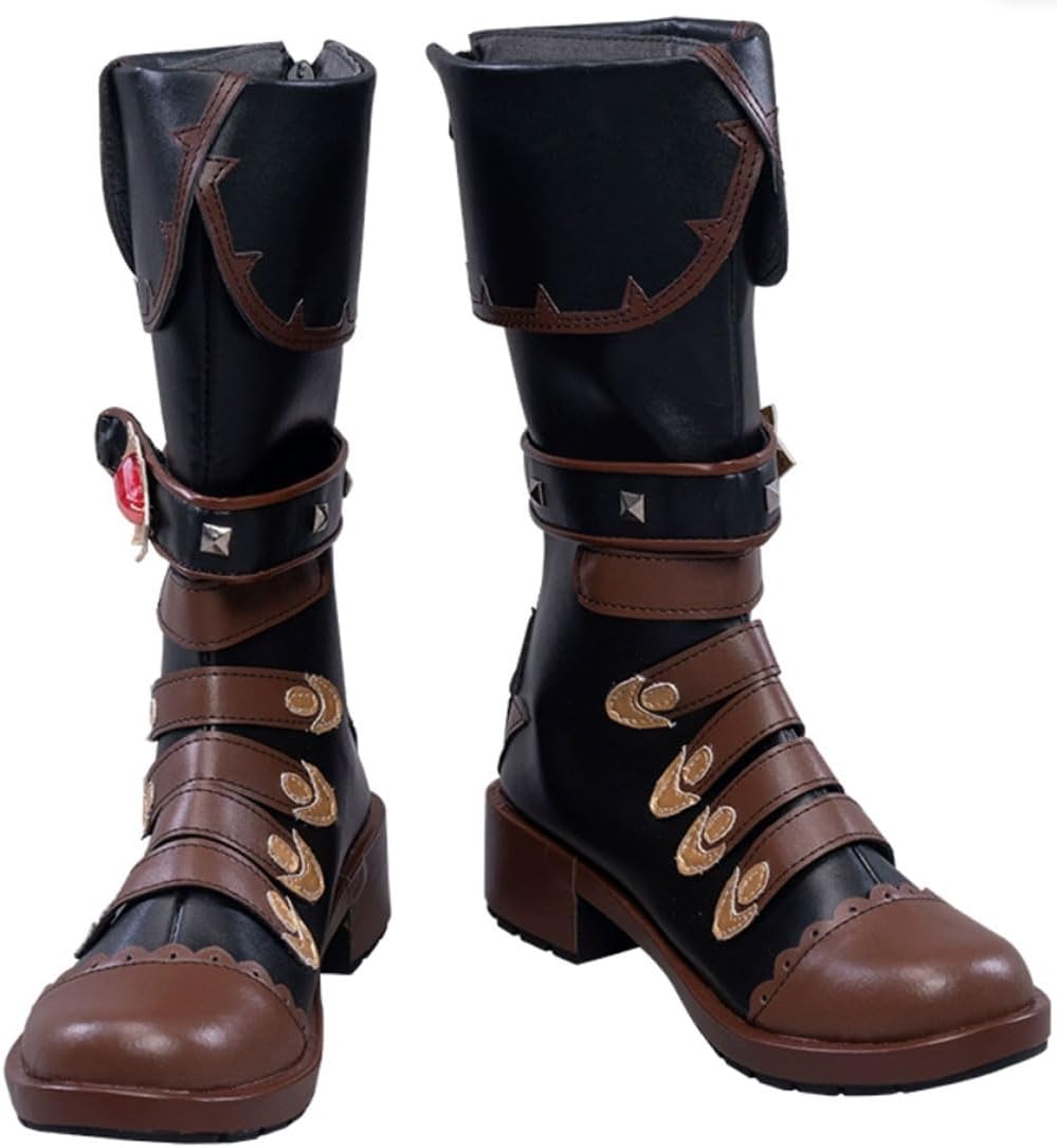Amazon.com: EGGPOD Uwowo 77 Cosplay Boots Boot Shoes Shoe for Genshin ...