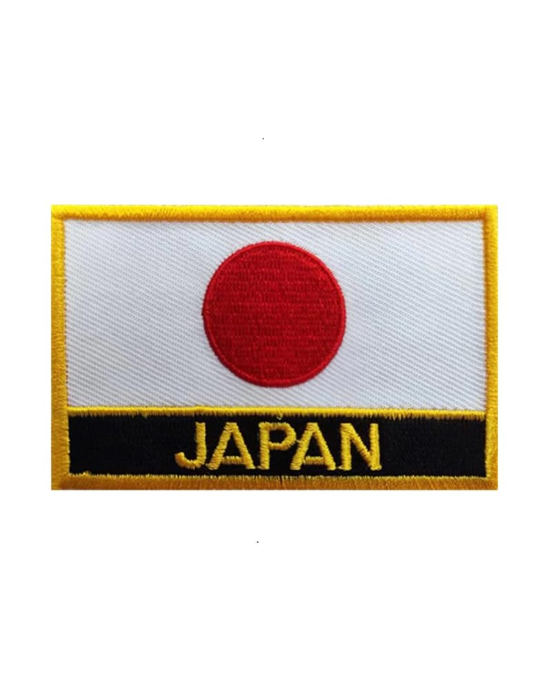 Amazon.com: Uijokdef 1 PCS Japan Flag Patches Iron On or Sew On ...