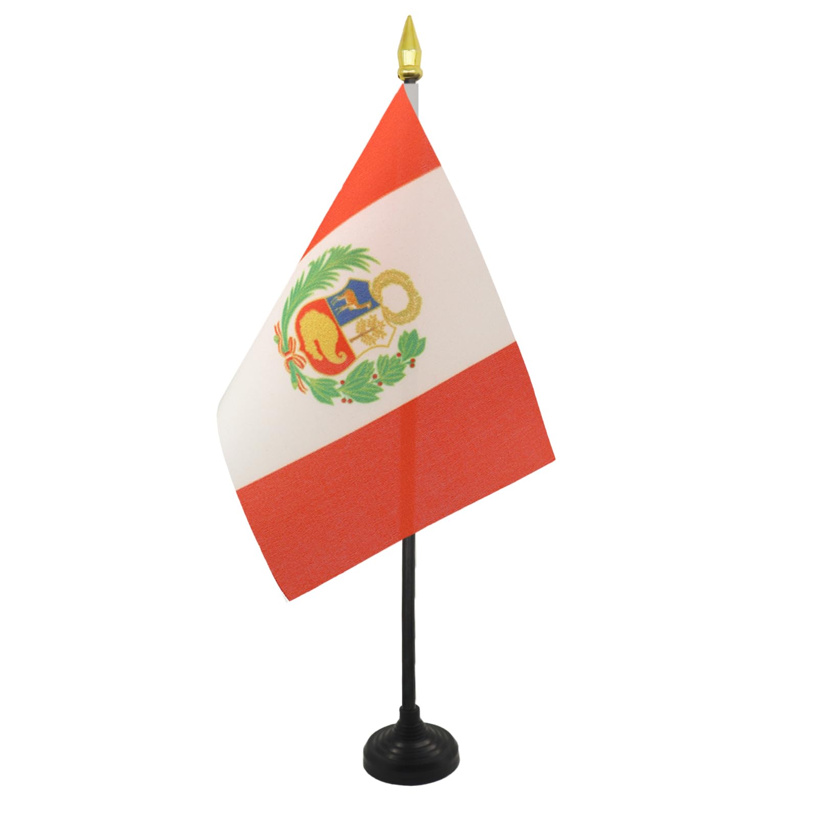 Amazon.com: Peru Table Flag 4'' x 6'' - Peruvian Desk Flag 15 x 10 cm ...