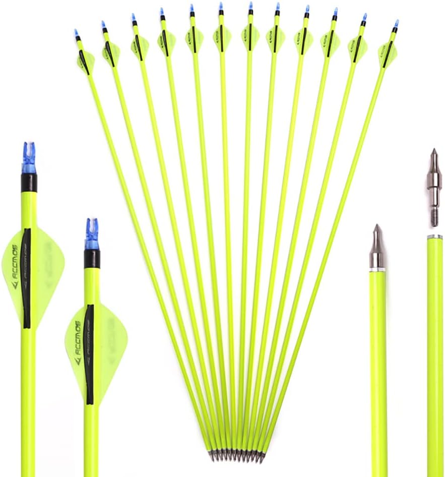 ACCMOS 30 Inch Arrow Spine 500 Arrow Target Practice Arrow Hunting ...
