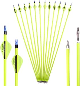 ACCMOS 30 Inch Arrow Spine 500 Arrow Target Practice Arrow Hunting ...