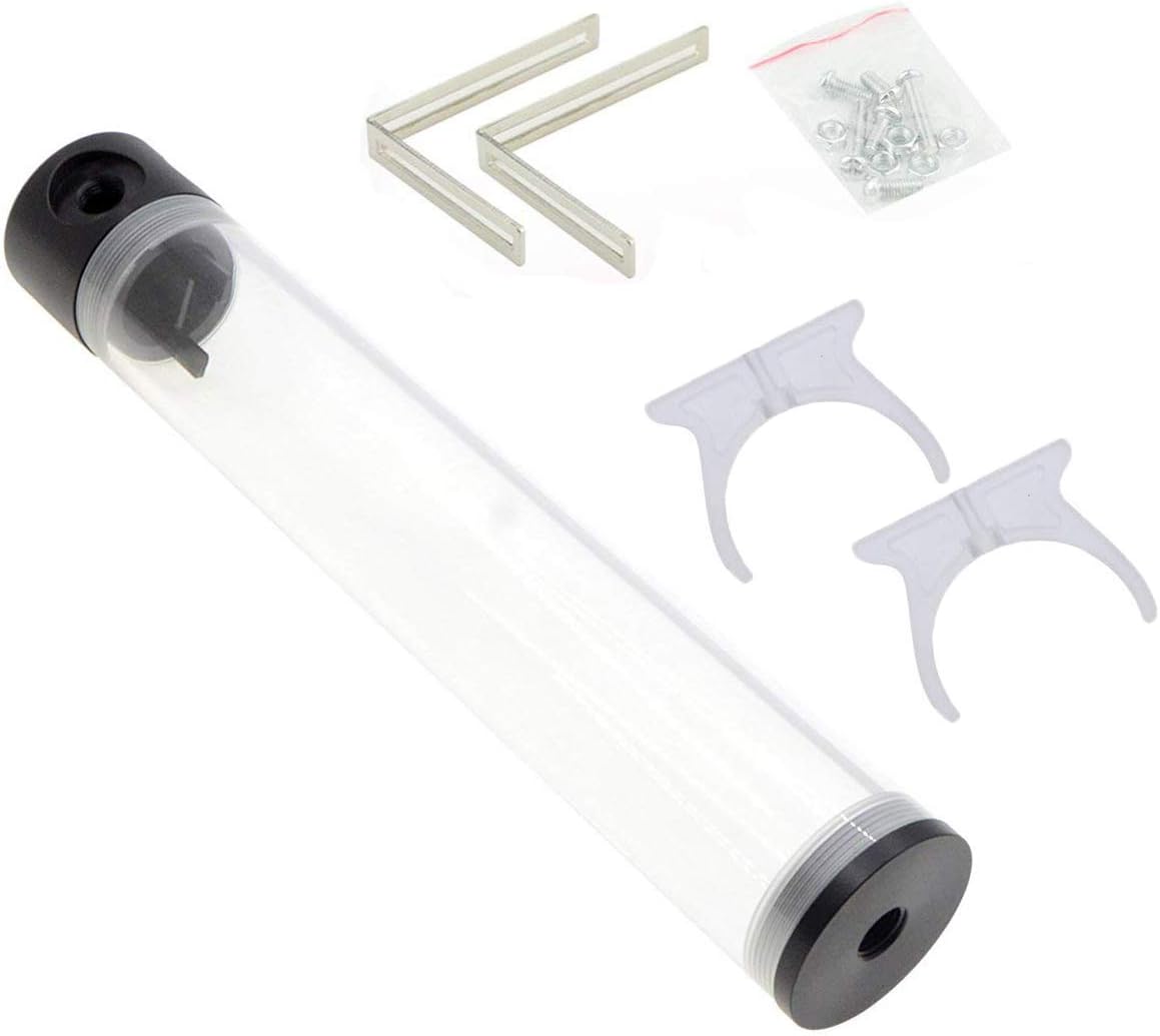 Amazon.com: Sanpyl Water Cooling Reservoir 210mm Length Acrylic Plastic ...