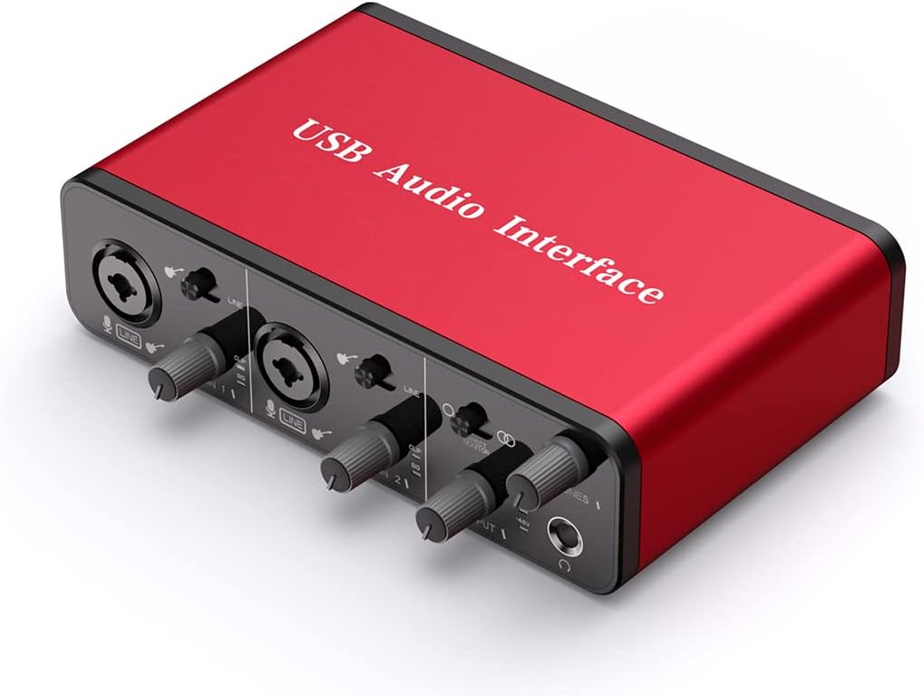 Amazon.com: MAONO USB Audio interface for PC with 60 dB Pro-preamp ...