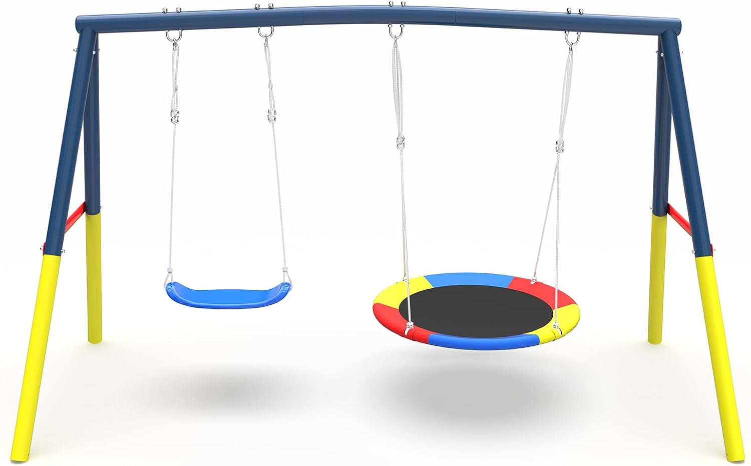 Amazon.com: KDYMOD Swing Set for Backyard with Stand, Swing Heavy Duty ...