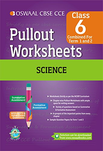 Oswaal CBSE CCE Pullout Worksheets Science For Class 6 eBook : Panel of ...